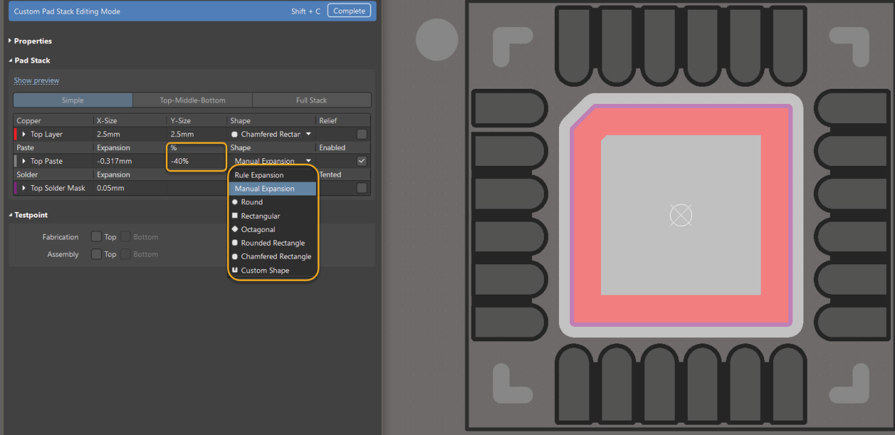 Custom Pad Stack | Altium